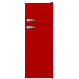 Kühlschrank freistehend 171 Liter 4 Gefrierfach Stand Retro 144 cm Rot respekta