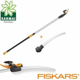 PowerGear Teleskop-Schneidgiraffe UPX82 + Adapter-Baumsäge UPX80 - Fiskars