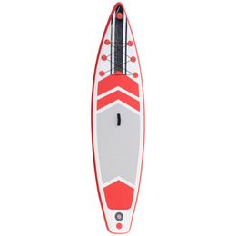 Outsunny Paddleboard mit rutschfester Belag weiß 320L x 76B x 15H cm
