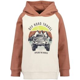 Blue Seven - Kapuzensweatshirt TRAVEL AND EXPLORE in offwhite, Gr.116
