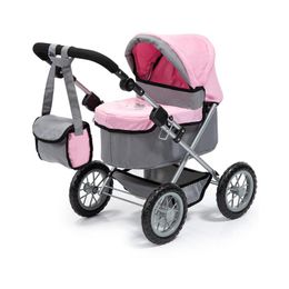 BAYER DESIGN Puppenwagen TRENDY FAIRY mit Tasche in grau/rosa