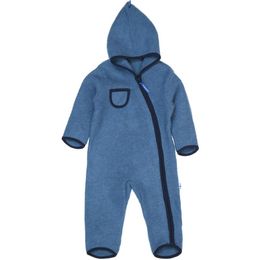 Finkid - Wollfleece-Overall PUKU WOOL in real teal/navy, Gr.62/68