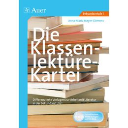 Die Klassenlektüre-Kartei, m. 1 CD-ROM - Anna-Maria Meyer-Clemens, Gebunden