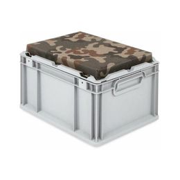 Eurobox NextGen Seat Box Camouflage HxBxT 26,5x30x40cm 20 Liter Griffe geschlossen Eurobehälter, Sitzbox, Transportbox, Transportbehälter,