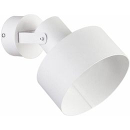 Licht-Erlebnisse Wandspot Metall Weiß E27 verstellbar Industrial Design Wandlampe Küche - Weiß