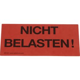 ratioform Warnetiketten, Aufdruck Nicht belasten!, VE 1000 Stk, LxB 145 x 70 mm, ab 10 VE