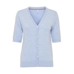 Pulz Jeans Strickjacke 'Pzsara' Damen Gr&ouml;&szlig;e XXL hellblau