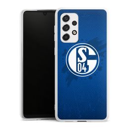 DeinDesign Galaxy A33 5G Handy Silikon H&uuml;lle Case transparent Handyh&uuml;lle Fc Schalke 04 Official Licensed Product Silikon Case