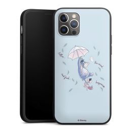 DeinDesign iPhone 12 Pro Handy Premium Silikon H&uuml;lle Handyh&uuml;lle schwarz Case Official Licensed Product Winnie The Pooh Eeyore Disney Silikon Premium Case