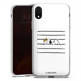 DeinDesign iPhone Xr Handy Silikon H&uuml;lle Case transparent Handyh&uuml;lle Snoopy Dog Peanuts Silikon Case