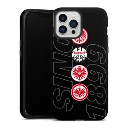 DeinDesign iPhone 13 Pro Max Handy Panzer Handyh&uuml;lle robuste Outdoor H&uuml;lle Schutzh&uuml;lle matt Eagle Logo Eintracht Frankfurt Tough Case