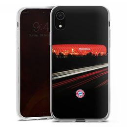 DeinDesign iPhone Xr Handy Silikon H&uuml;lle Case transparent Handyh&uuml;lle Fcb Fc Bayern M&uuml;nchen Stadium Silikon Case