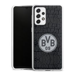 DeinDesign Galaxy A33 5G Handy Silikon H&uuml;lle Case wei&szlig; Handyh&uuml;lle Borussia Dortmund Jersey Bvb Silikon Case