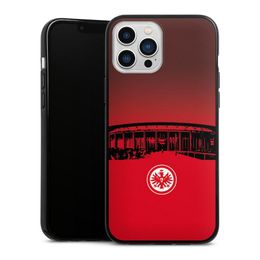 DeinDesign iPhone 13 Pro Max Handy Silikon H&uuml;lle Case schwarz Handyh&uuml;lle Official Licensed Product Eintracht Frankfurt Stadium