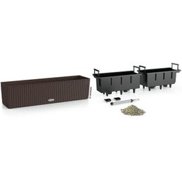 Lechuza - Blumenkasten balconera Cottage 80 Mokka All-in-One