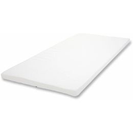 Neuwertig] 6cm Kaltschaum-Matratzentopper HHG 502, Topper Matratzenauflage Matratzenschoner 90x200cm - white