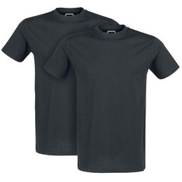 Red by EMP Doppelpack T-Shirts mit Rundhalsausschnitt T-Shirt schwarz in L