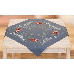 buttinette Stickmitteldecke "Santa mit Schlitten"