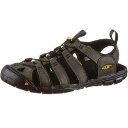 Keen Clearwater Cnx Leather Outdoorsandalen Herren - schwarz - Gr. 42 1/2 - Leder