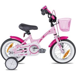 Kinderfahrrad PROMETHEUS BICYCLES "Hawk" Fahrräder Gr. 22 cm, 12,5 Zoll (31,75 cm), rosa Kinder Kinderfahrräder