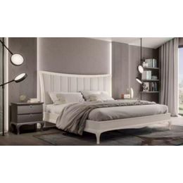 JVmoebel Schlafzimmer-Set Design Schlafzimmer 3tlg. Bett 2x Nachttische Modern Betten Möbel