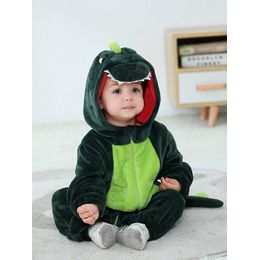 DEBAIJIA Pyjama DEBAIJIA 0-36M Baby Spielanzug Pyjama Winter Tier Strampler Overall