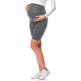 Be Mammy Umstandsleggings Kurze Umstandsleggings aus Baumwolle BE20-228 (1-tlg) elastischer Bund