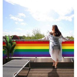 MyMaxxi Sichtschutzelement Balkonbanner LGBTQ Balkon Sichtschutz Garten