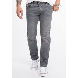 Rock Creek Regular-fit-Jeans Herren Jeans Stonewashed Grau RC-2276
