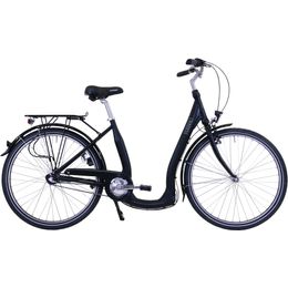Cityrad HAWK Bikes "HAWK City Comfort Premium Black" Fahrräder Gr. 42 cm, 26 Zoll (66,04 cm), schwarz Alle Fahrräder