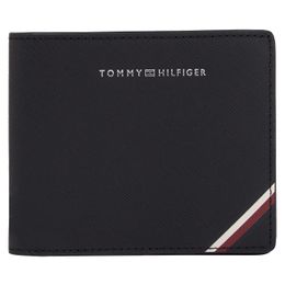 Tommy Hilfiger Geldbörse TH CENTRAL CC AND COIN, mit charakteristischem Streifendetail, schwarz