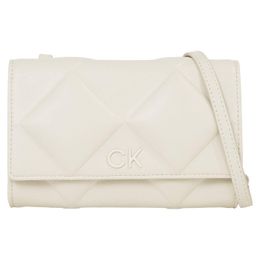 Calvin Klein Geldbörse RE-LOCK QUILT MINI BAG, mit modischer Steppung, weiß