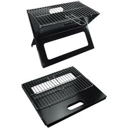 KLAP Holzkohlegrill klappbarer Grill aus rostfreiem Stahl Grillfläche LxB 44x33cm HxBxT 34,5x33,5x45,5cm