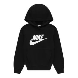 Nike Sportswear Sweatshirt 'Club FLC' Jungen Größe 138/147 schwarz / weiß