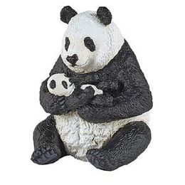 papo 50196 Sitzender Panda mit Jungem Spielfigur