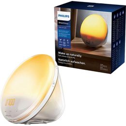 Philips Tageslichtwecker SmartSleep HF3521/01 mit 6 natürlichen Wecktönen, UKW Radio und 20 Lichteinstellungen, weiß