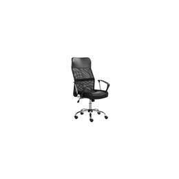 Yaheetech Bürostuhl Schreibtischstuhl ergonomischer Bürodrehstuhl mit hoher Netz-Rückenlehne Wippfunktion Office Chair, Belastbar bis 135 kg