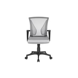Yaheetech Bürostuhl Schreibtischstuhl Drehstuhl Chefsessel office Stuhl höhenverstellbar Ergonomisches Design Grau