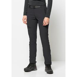 Funktionshose Jack Wolfskin "HOLDSTEIG PANTS W" Gr. 42, Normalgrößen, schwarz (black) Damen Hosen Funktionshosen