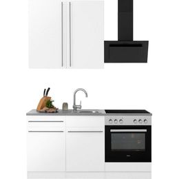 Wiho-Küchen wiho Küchen Küchenzeile Chicago, wahlweise mit E-Geräten, Breite 160 cm, grau|weiß