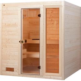 Weka Sauna "Valida" Saunen 9 kW-Ofen mit integrierter Steuerung beige (natur) Saunen