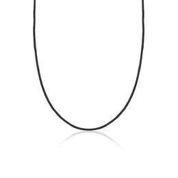 NENALINA Kette ohne Anhänger Seidenband Kette Basic Kombinierbar 925 Silber, silberfarben