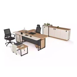 JVmoebel Eckschreibtisch Arbeitszimmer Schreibtisch Büroausstattung Büroschrank Luxus