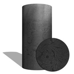 MAUK Carbon Folie Auto- K&uuml;chen- Deko- Folie "3D flower textrue vinyl black"