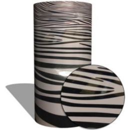 MAUK Carbon Folie Auto- K&uuml;chen- Deko- Folie "3D Zebra-stripe vinyl"