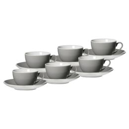 Ritzenhoff & Breker Ritzenhoff & Breker Kaffeetassen mit Untertassen Doppio 200 ml 6er Set