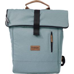 Gesslein Wickelrucksack N°6, aqua mint, Made in Germany, grün