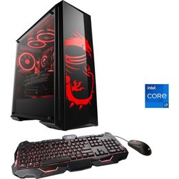 CSL Hydrox V27525 MSI Dragon Advanced Edition Gaming-PC (Intel® Core i7 12700F, MSI GeForce RTX 3060, 16 GB RAM, 1000 GB SSD, Wasserkühlung), schwarz