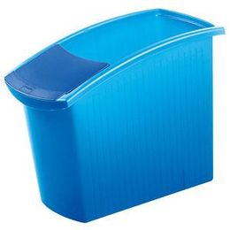 HAN MONDO Papierkorb 18,0 l blau, transluzent