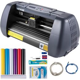 Mophorn - vevor 375 mm Vinyl Schneideplotter Papiereinzug, Folienplotter Drucker Vinyl Schneiden Set, Unterstützt dm/pl, HP/GL-Sprache, Abdeckfolie